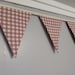 Checked Homemade Fabric Bunting, Available in 2 Colours - Approx 2.5 ...