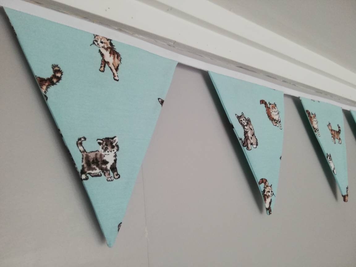 Cats and Kittens Bunting Cute Cats in a Variety of Poses. - Etsy UK