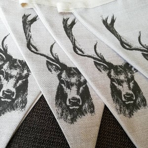 Stag Head Fabric Bunting Country Style - Etsy UK