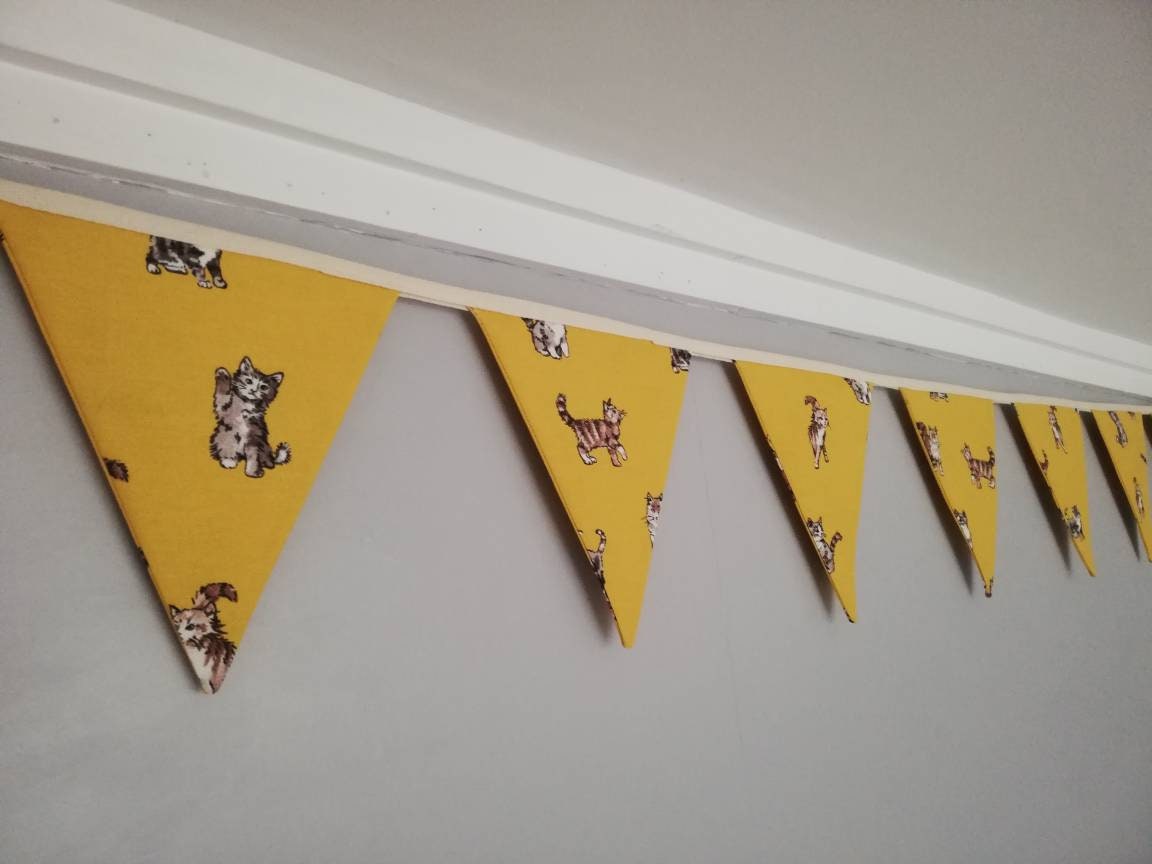 Cats and Kittens Bunting Cute Cats in a Variety of Poses. - Etsy UK