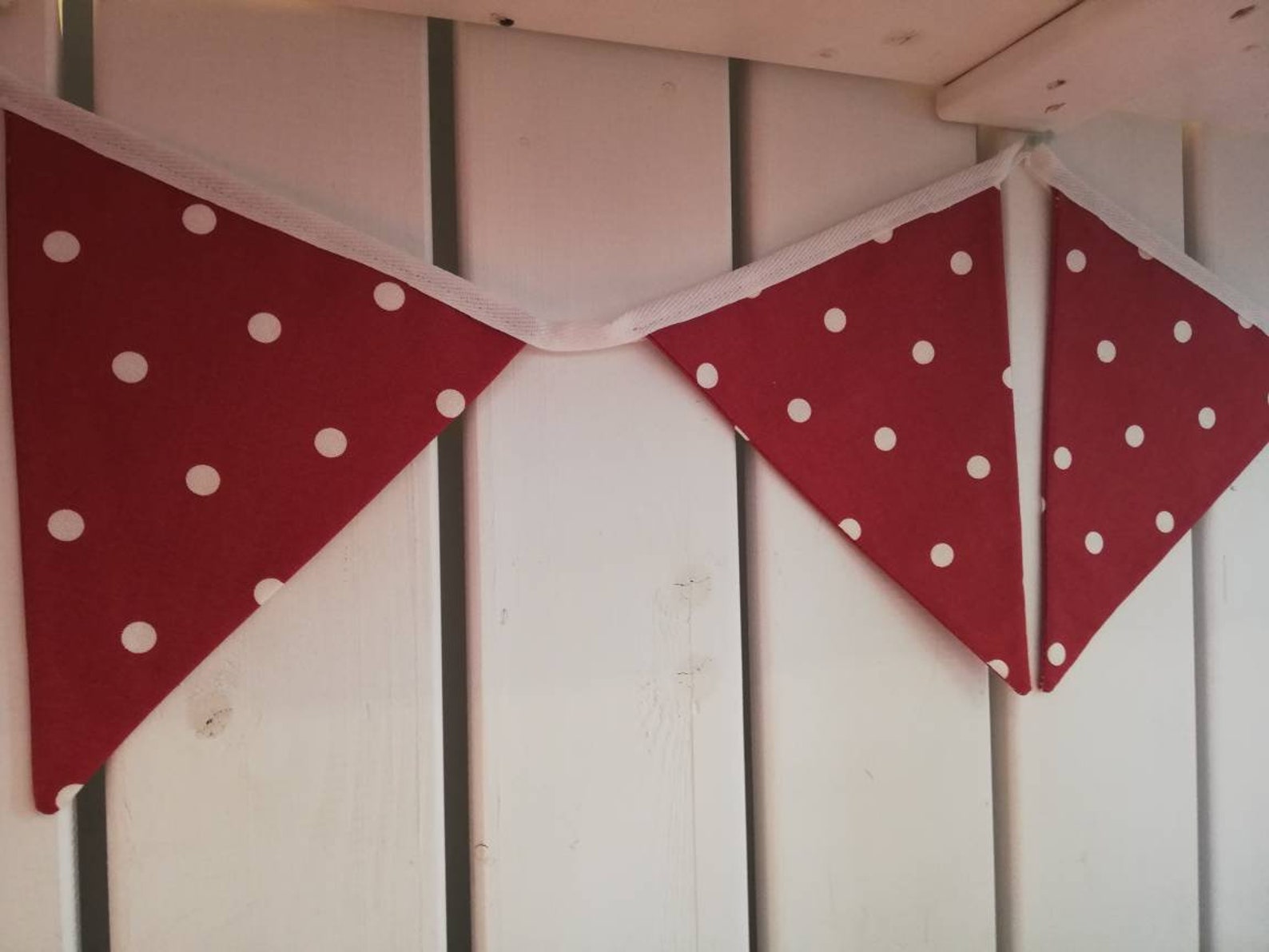 Red Spotty Bunting, 2, 3 or 4 Metres - Etsy