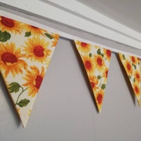 Dainty Mixed Florals Fabric Bunting, Shabby Chic Style, Wedding Decor ...
