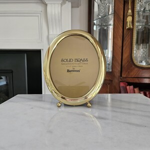 Vintage Oval Shaped Solid Brass Picture Frame 13 X 18 Cm - Etsy