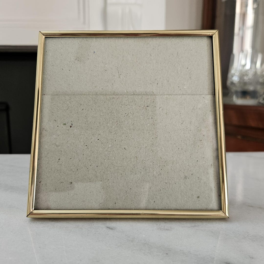 Vintage Square Shaped Solid Brass Picture Frame 13 X 13 Cm - Etsy