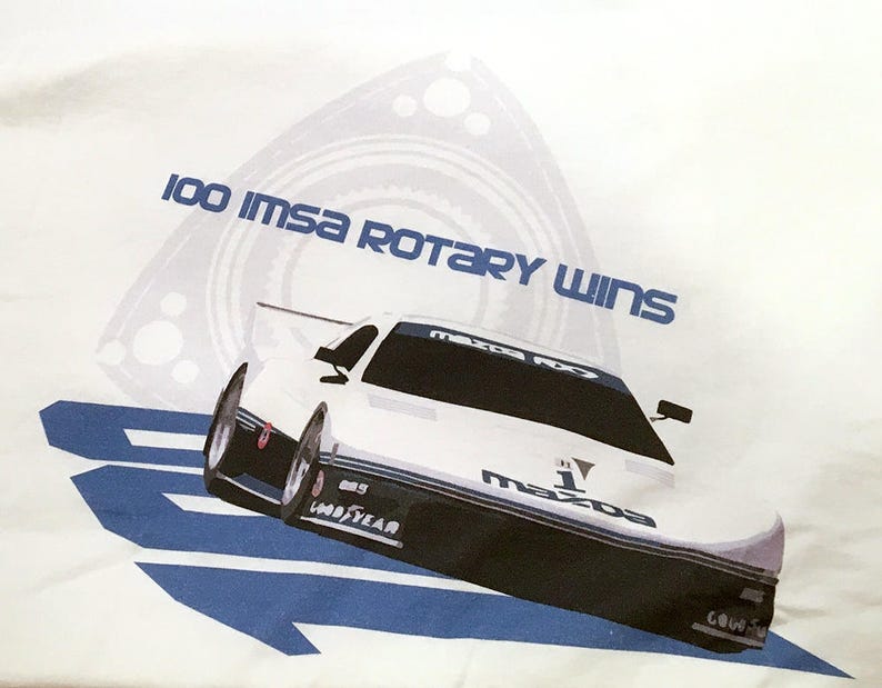 Mazda 4-rotor RX-7 IMSA GTO "100 Rotary Wins" T-shirt - Etsy