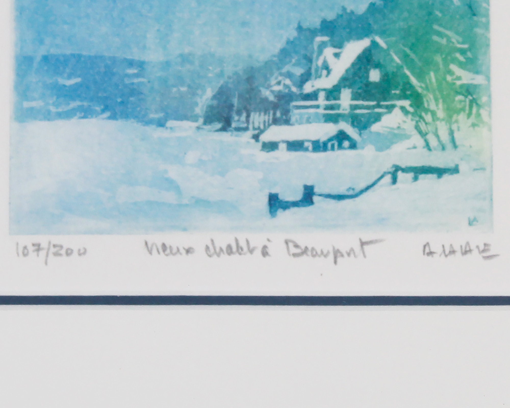 Alain Lacaze Vintage Art Wall Hanging Copper Etching Vieux Chalet ...