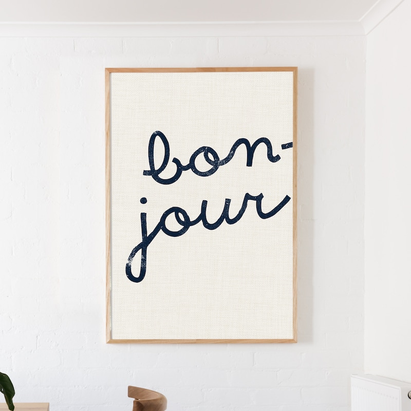 French Word Art - Etsy