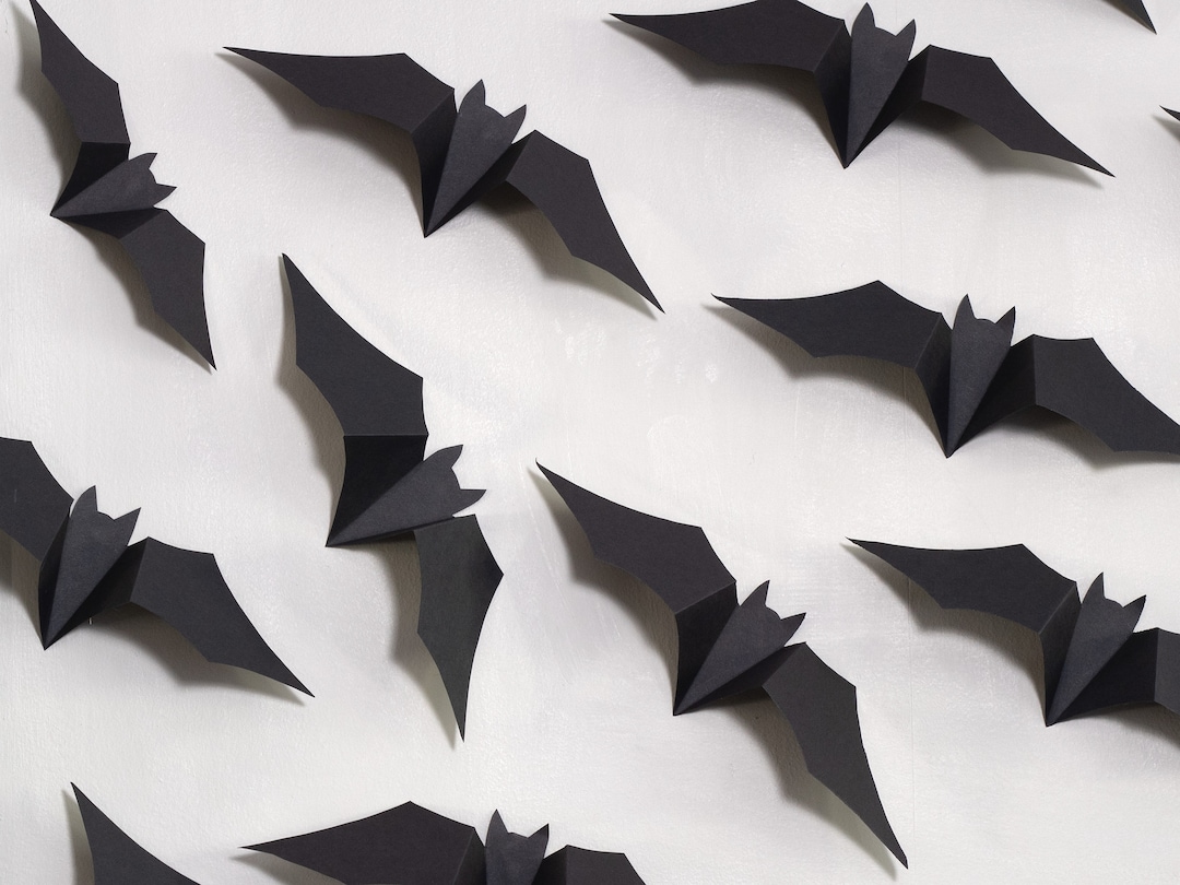 Bat Cutouts, Bats Wall Decor, Printable Paper Bats, Bats Halloween ...