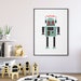 Blue Robot Print Retro Poster Nursery Print Kid's Room - Etsy