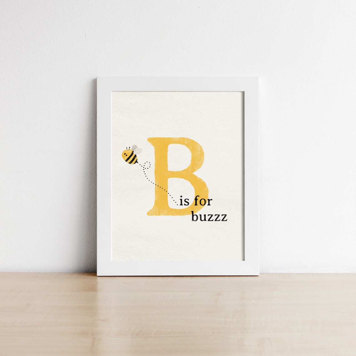 B is for Buzz Bee Print, Nursery Decor, Bee Alphabet Poster, Bee ...