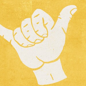 Shaka Hand Sign, Hang Loose, Shaka Print, Shaka Poster, Printable Wall ...