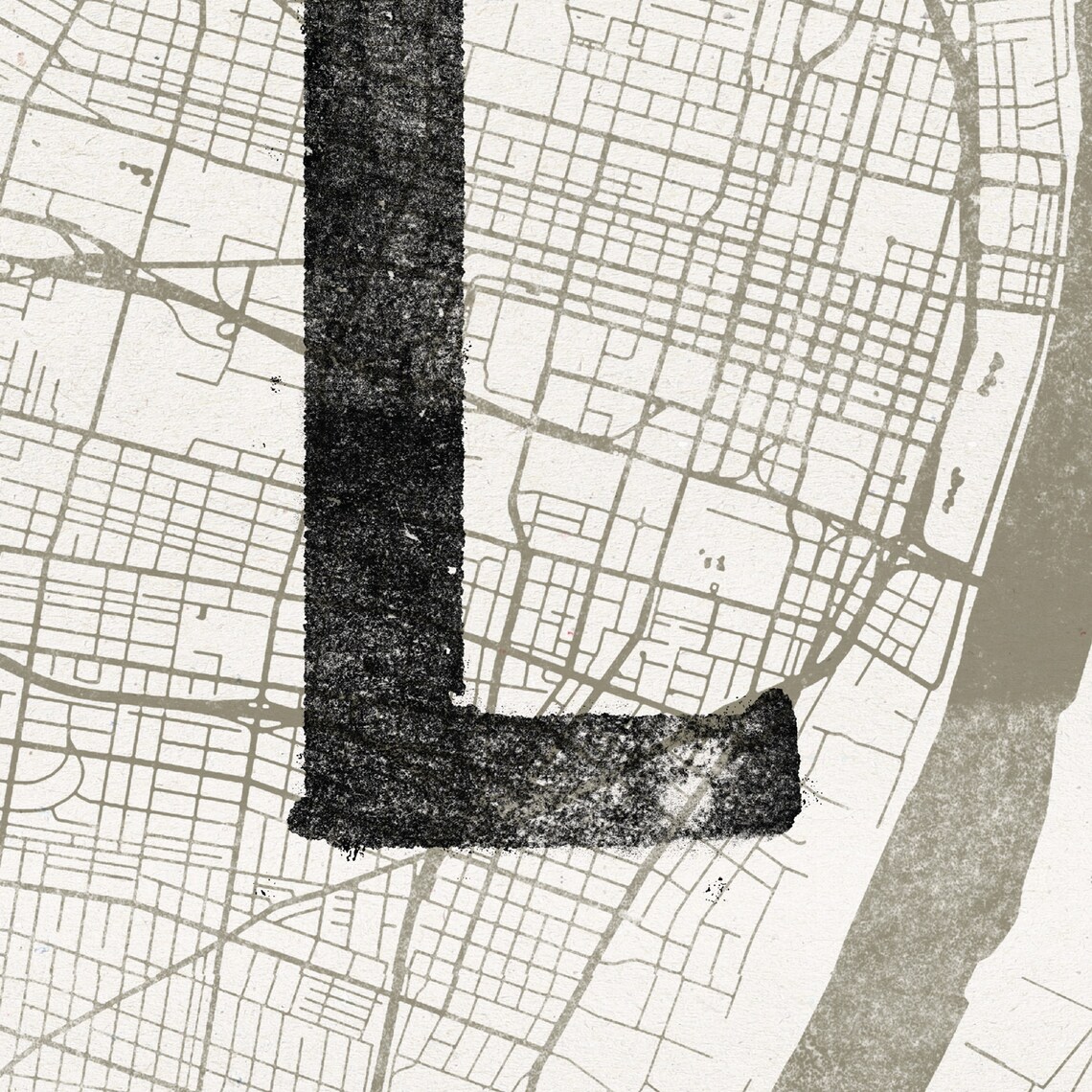 Stl map print st louis art poster home decor printable | Etsy