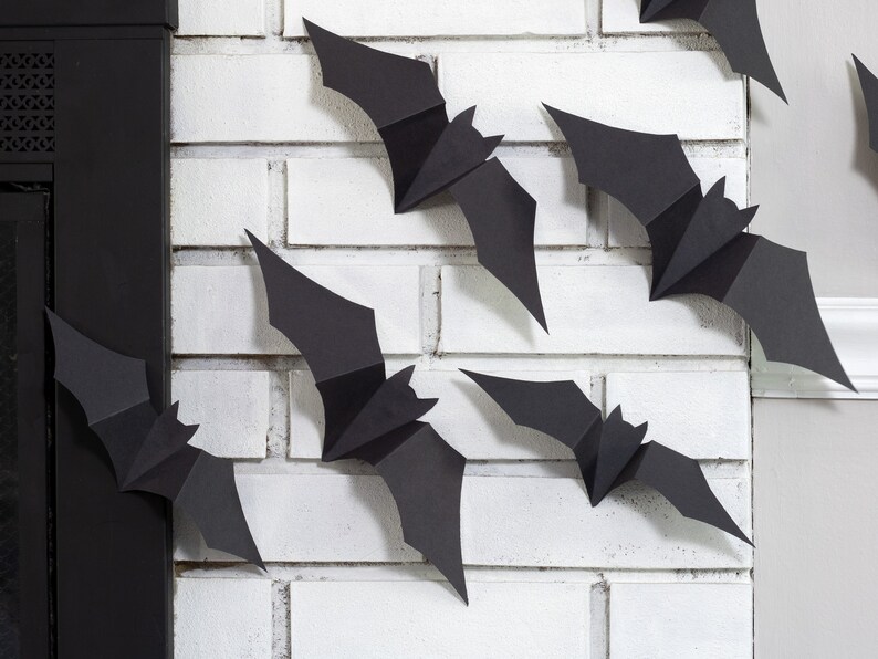 Bat Cutouts Bats Wall Decor Printable Paper Bats Bats - Etsy