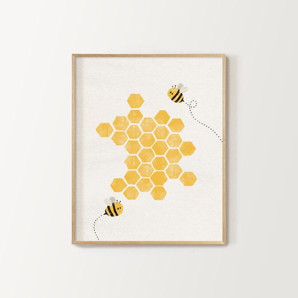 Bee Poster - Etsy
