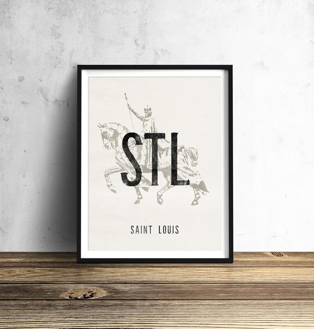 Saint Louis Statue Print, Stl Art, St Louis Poster, Home Decor ...