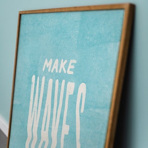 Make Waves Print, Surf Nursery Decor, Printable Wall Art, Make Waves ...