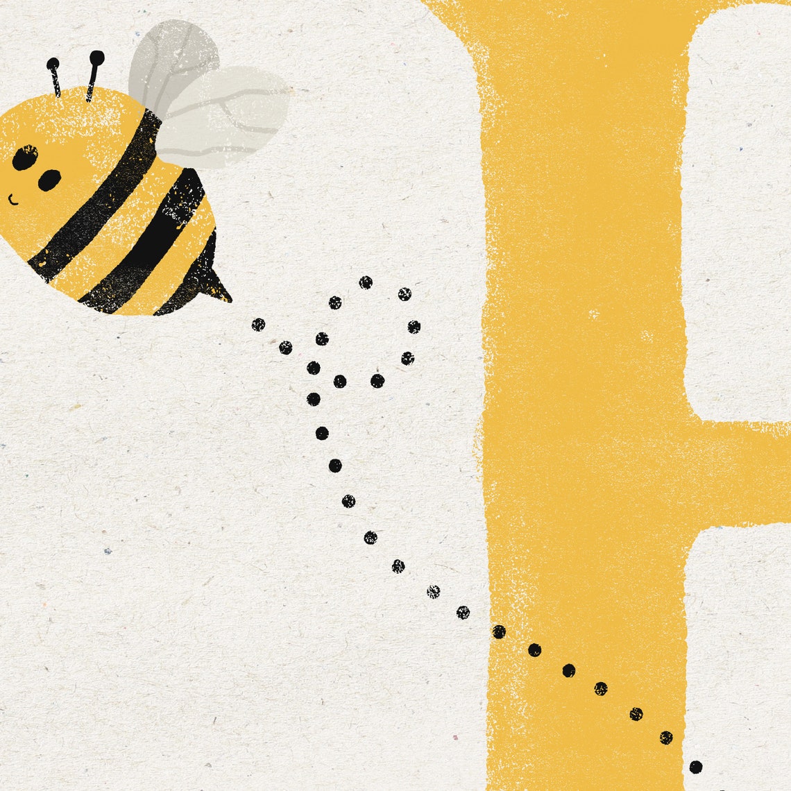B is for Buzz Bee Print, Nursery Decor, Bee Alphabet Poster, Bee ...