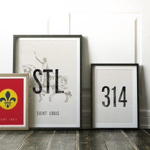 314 Print, Stl, St Louis Art, Poster, Home Decor, Printable Digital ...
