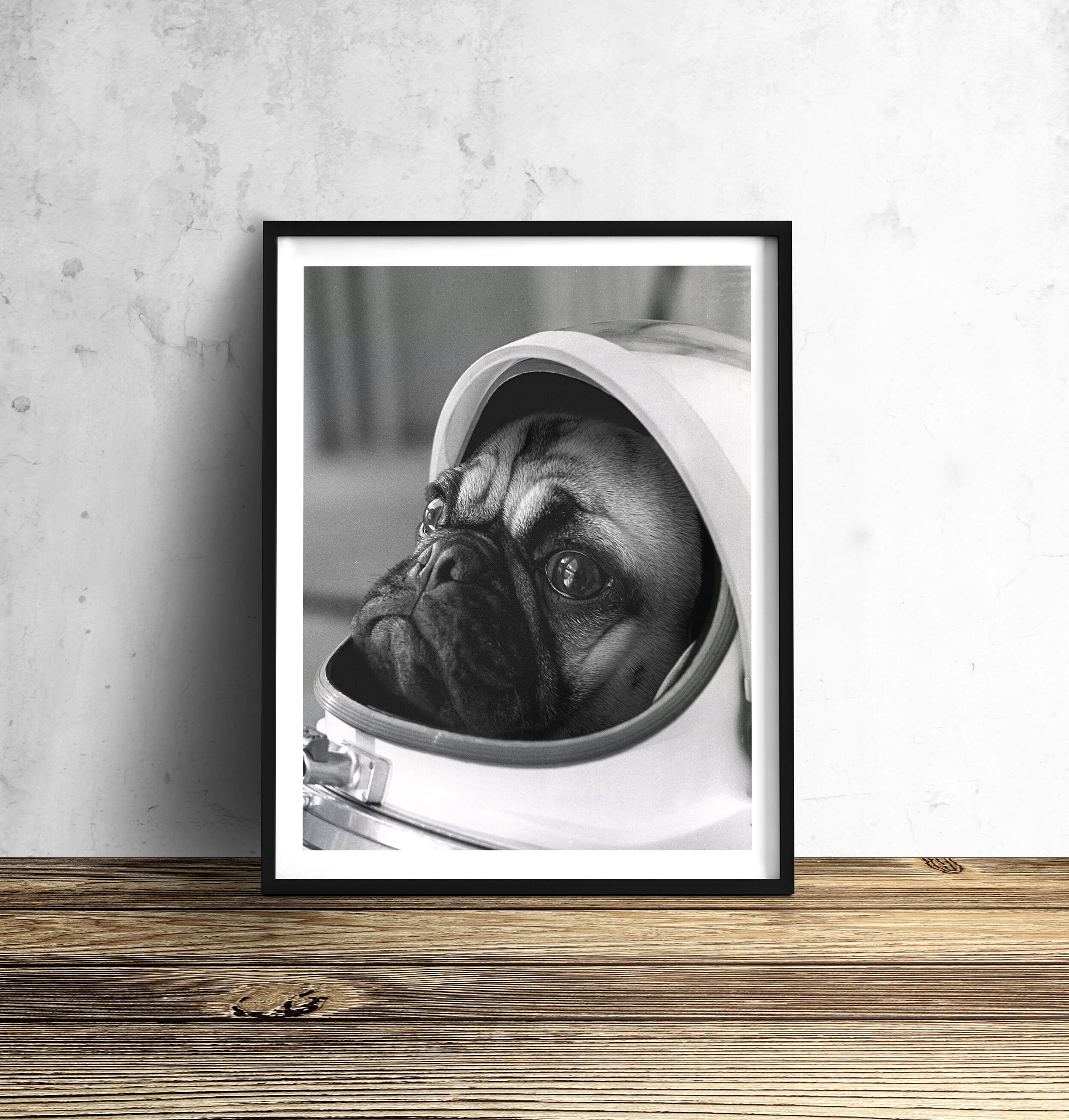 Pug Astronaut Print, Pug Gift, Wall Art, Space Poster, Printable ...