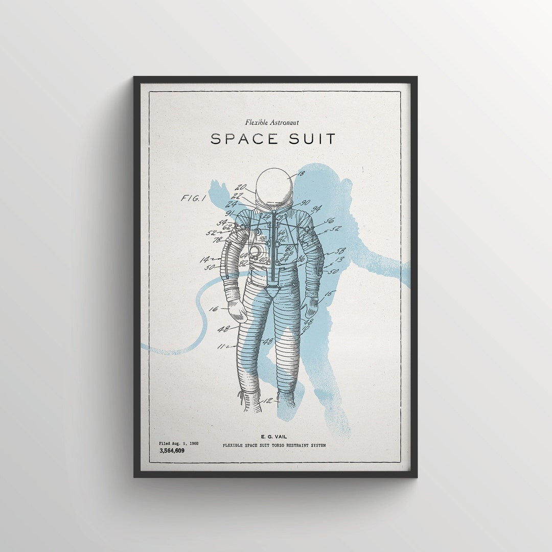 Astronaut Print, Space Poster, Kid's Room Decor, Printable Digital ...