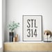 Stl 314 Print St Louis Art Poster Home Decor Printable - Etsy