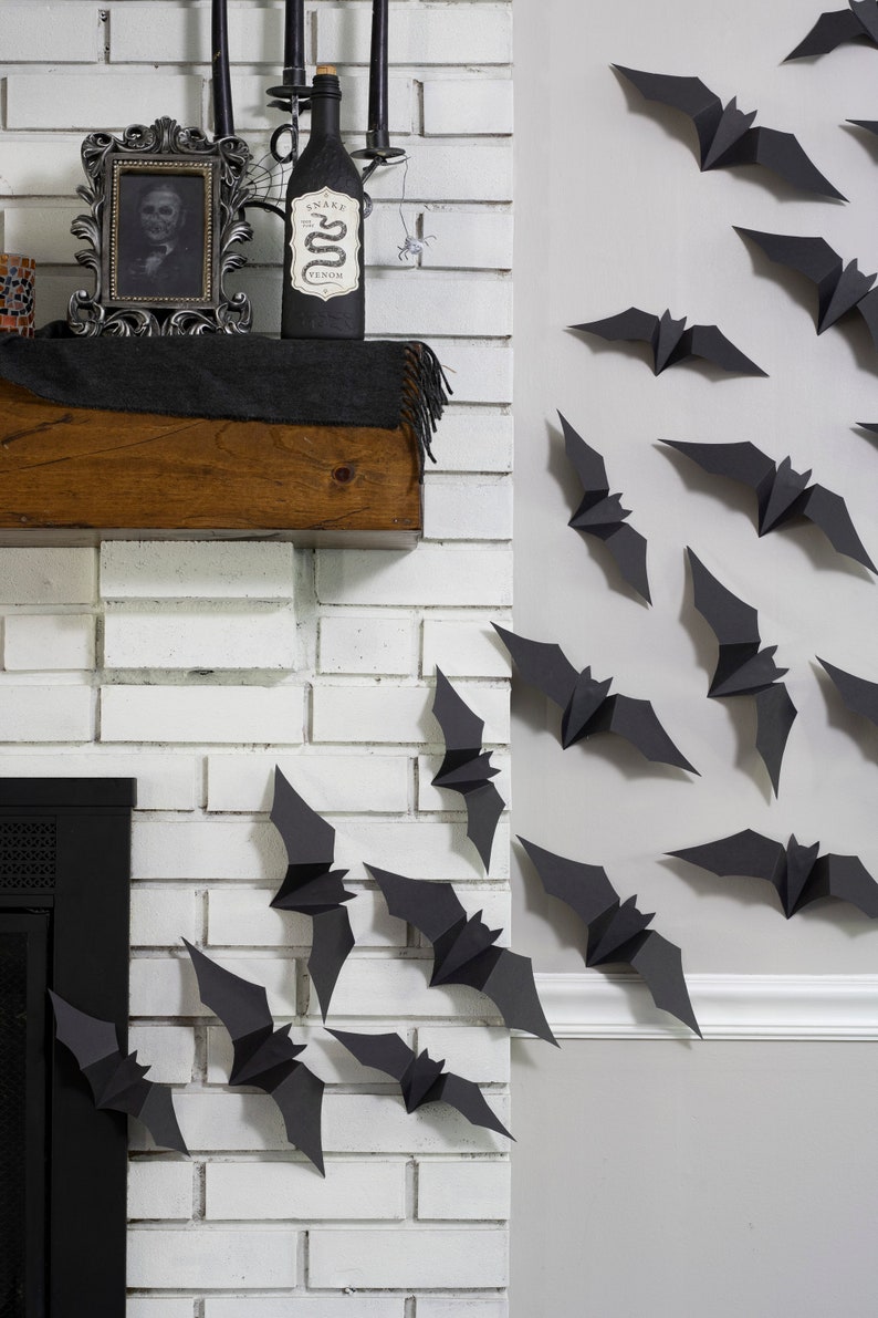 Bat Cutouts Bats Wall Decor Printable Paper Bats Bats - Etsy