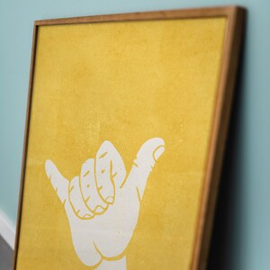 Shaka Hand Sign, Hang Loose, Shaka Print, Shaka Poster, Printable Wall ...