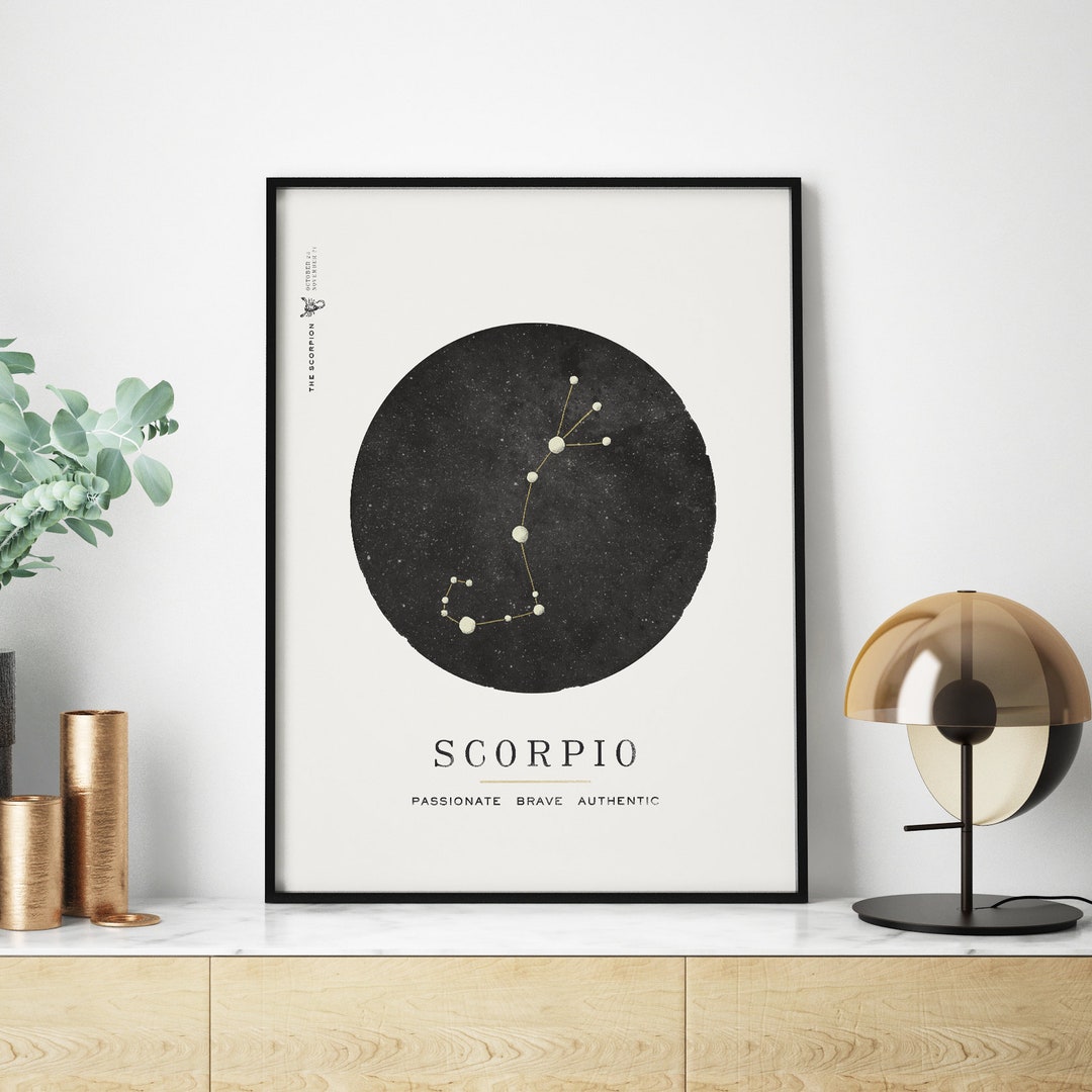 Scorpio Astrology Print Digital Download - Etsy