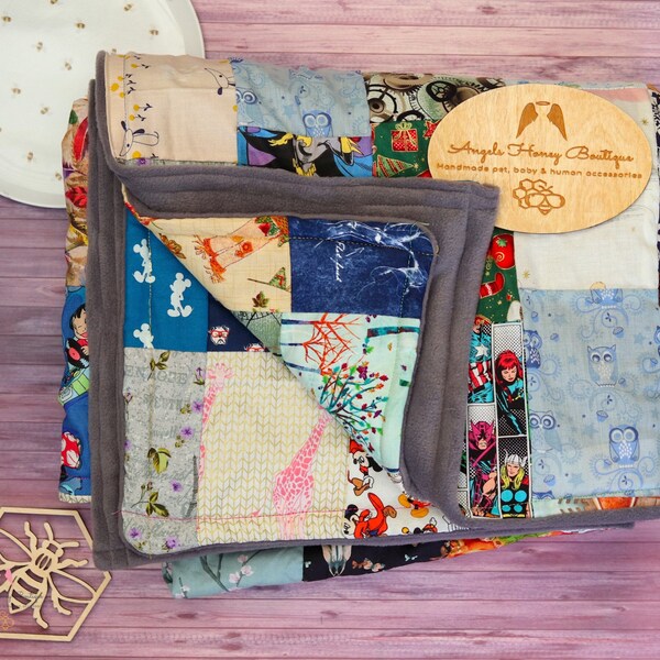 Patchwork Blanket - Etsy UK