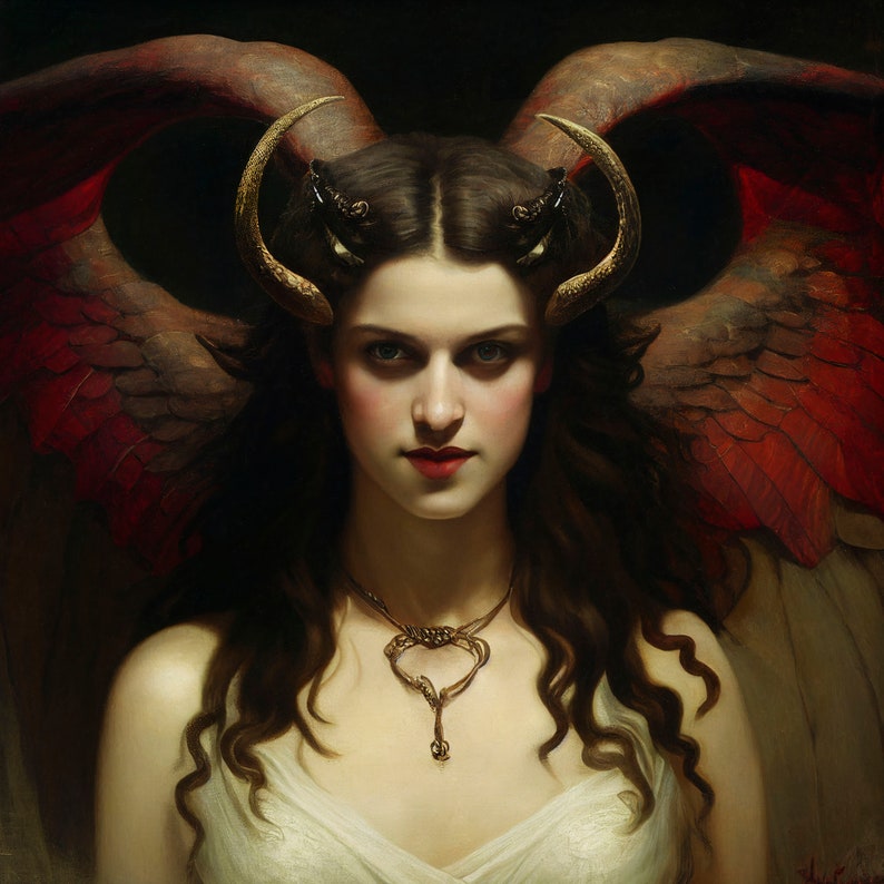 Lilith Mother of Demons PRINTABLE Wall Art Divine Feminine - Etsy