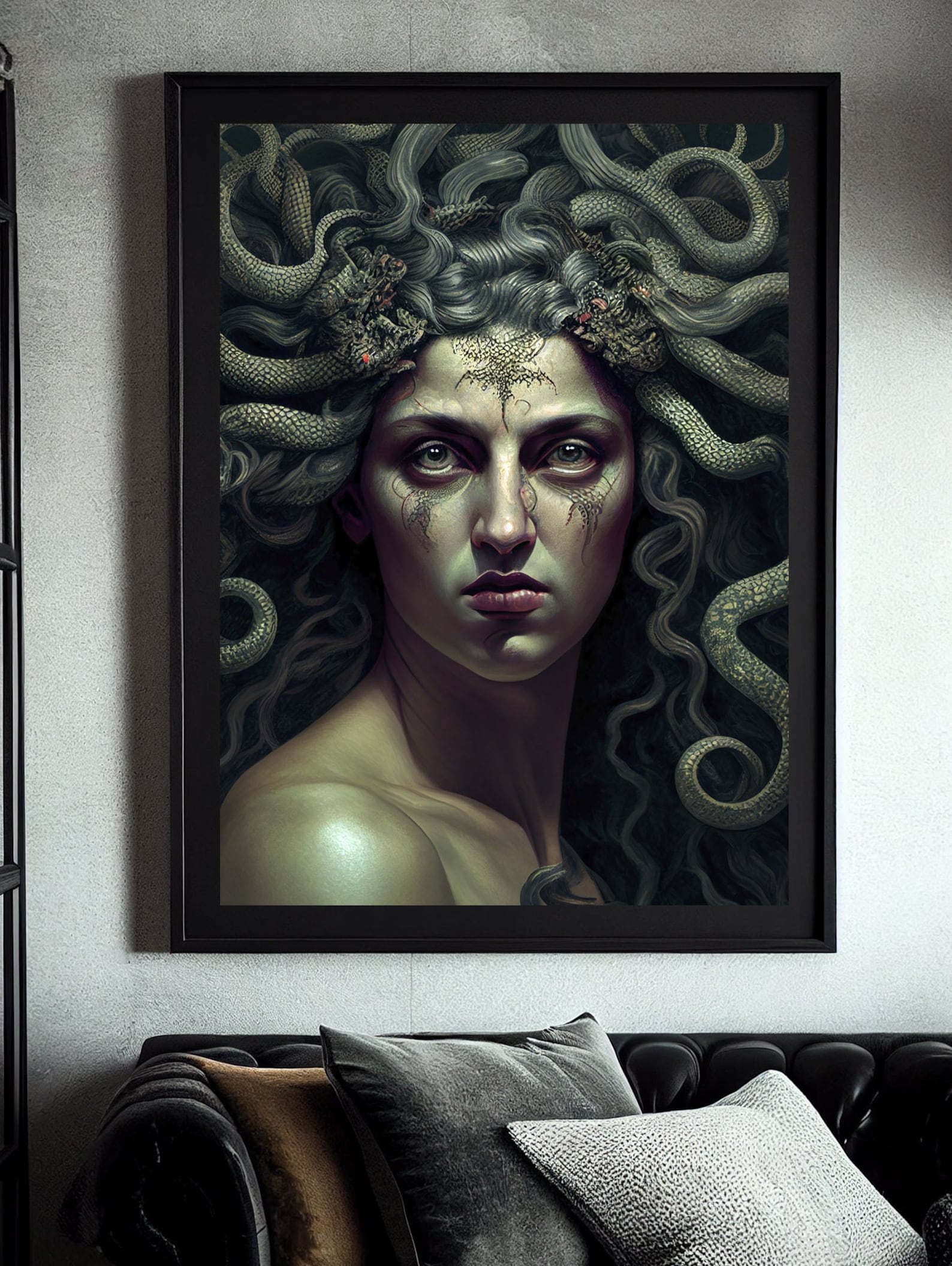Medusa Decor PRINTABLE Medusa Wall Art Divine Feminine Goth Decor ...