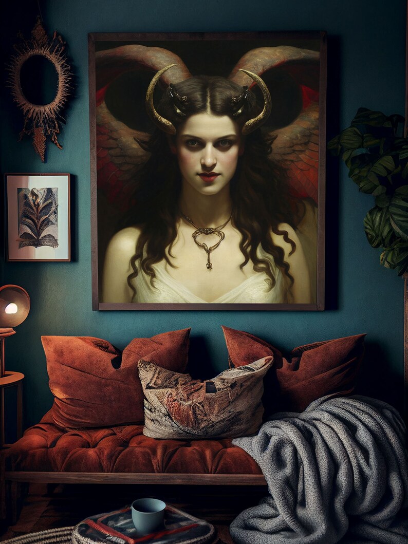 Lilith Mother of Demons PRINTABLE Wall Art Divine Feminine Goth Decor ...