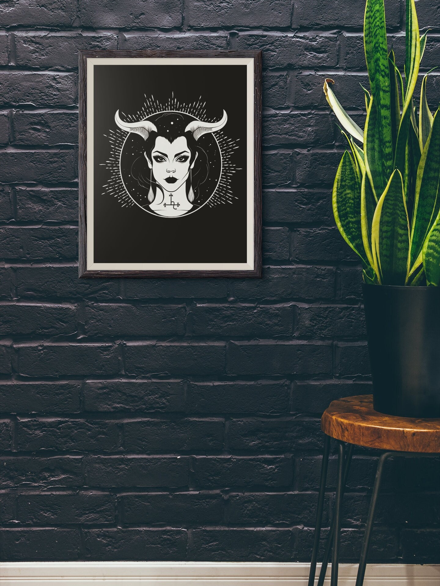 Lilith the Demon PRINTABLE Wall Art Demon Divine Feminine Goth Decor ...