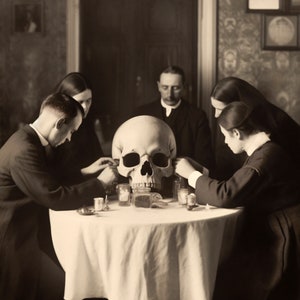 Halloween PRINTABLE Wall Art Set of 6 Victorian Gothic Horror Macabre ...