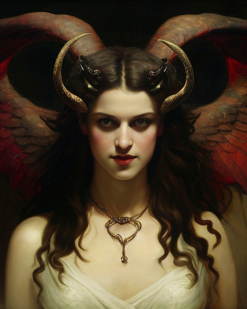 Lilith Mother Of Demons Printable Wall Art Divine Feminine Etsy