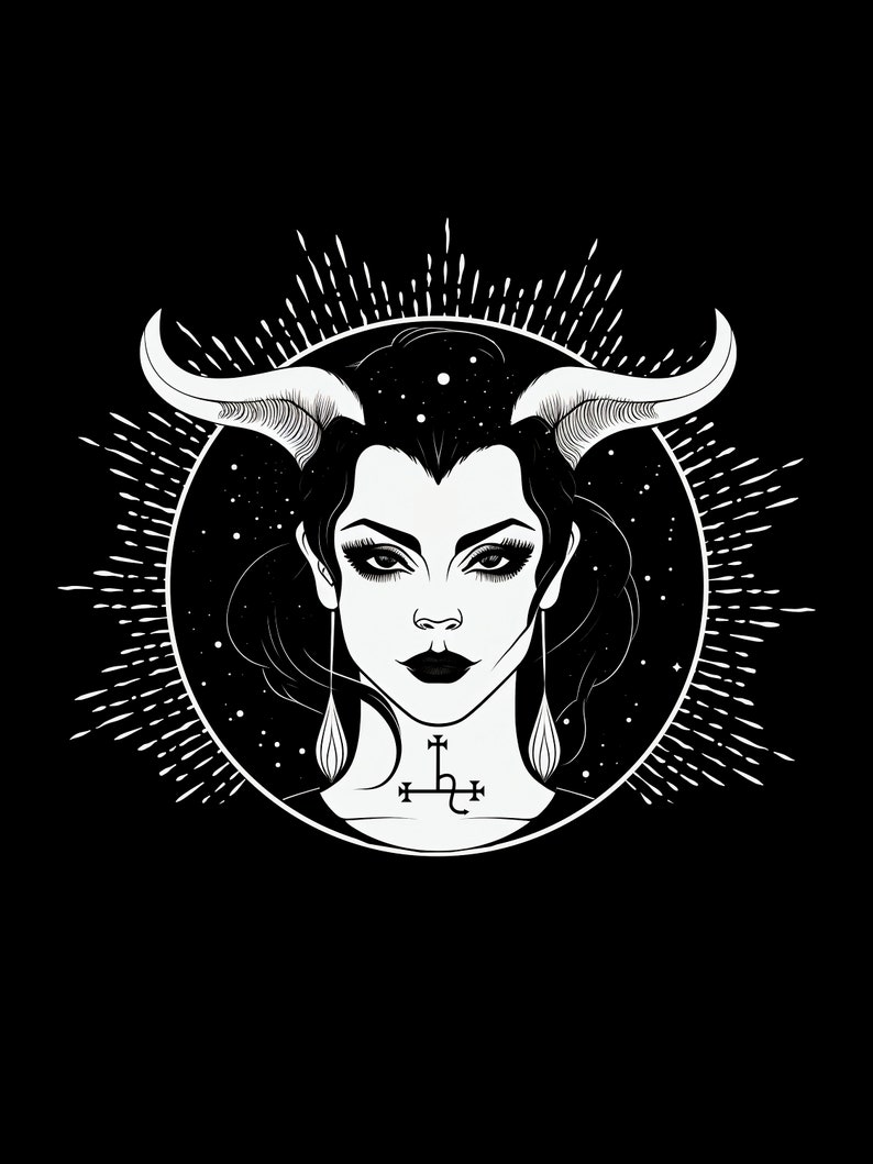 Lilith the Demon PRINTABLE Wall Art Demon Divine Feminine Goth Decor ...
