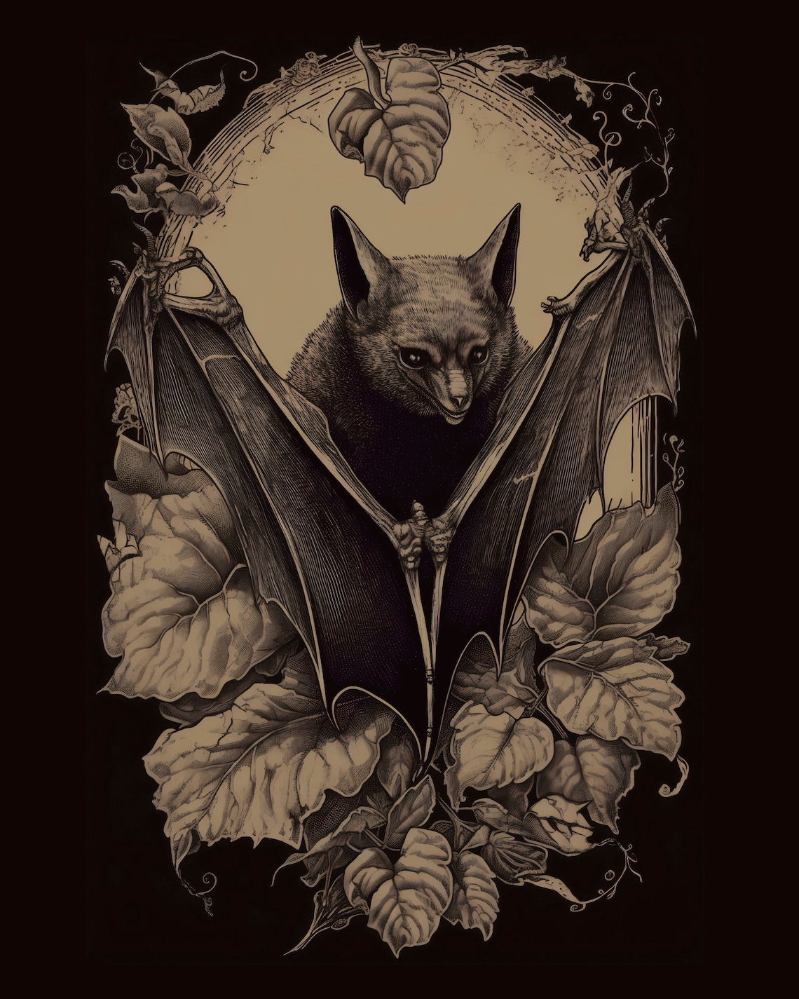 Bat 3 Piece Wall Art PRINTABLE Whimsigothic Room Decor - Etsy