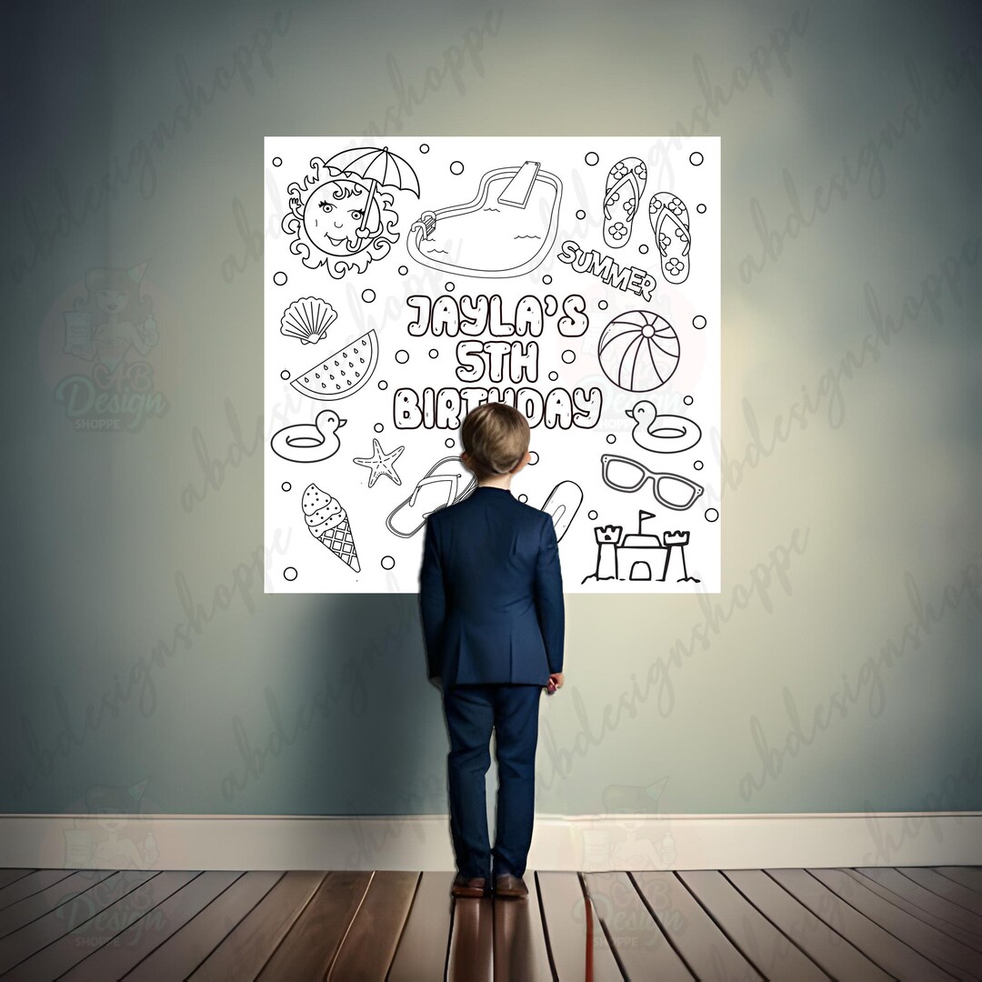 Custom Coloring Backdrop/ Coloring Page Floor Wrap/coloring - Etsy UK