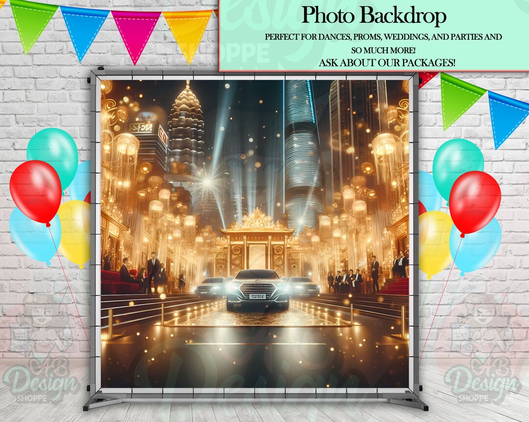 White and Gold Elegant Photo Backdrop- Digital Download Bundle - Etsy