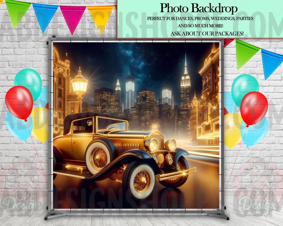 Roaring 20's Harlem Style Photo Backdrop- Digital Download Bundle - Etsy
