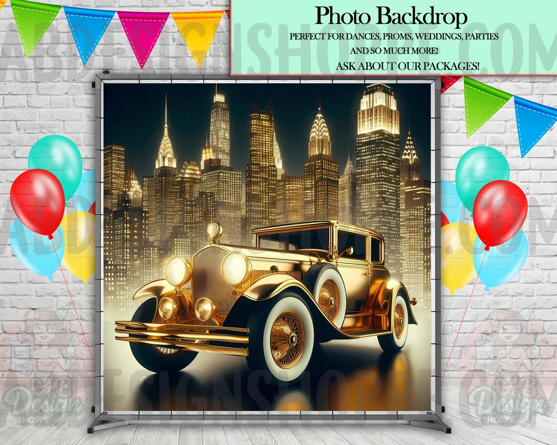 Roaring 20's Harlem Style Photo Backdrop- Digital Download Bundle - Etsy