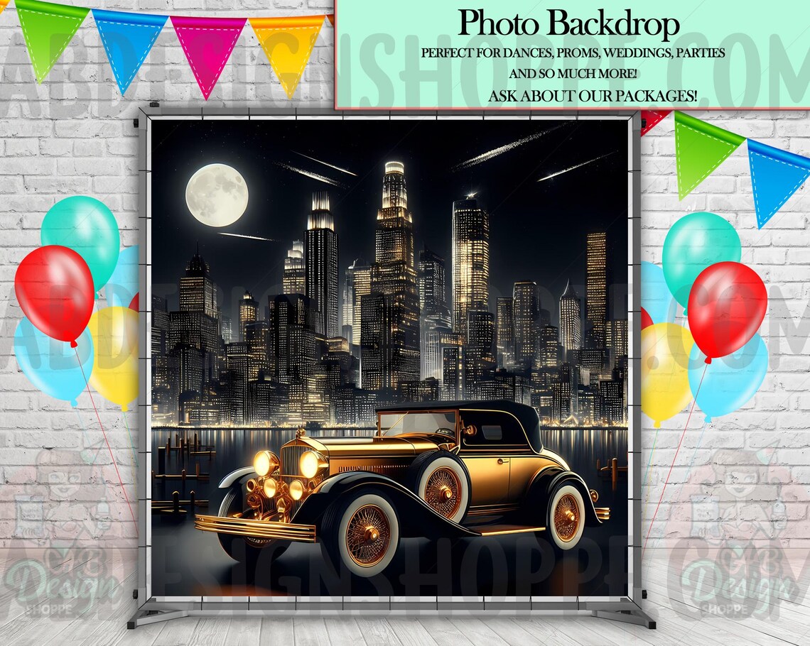 Roaring 20's Harlem Style Photo Backdrop- Digital Download Bundle - Etsy