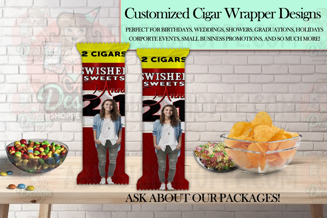 Personalized Cigar Wrapper - Instant Download - Customizable Design - Etsy