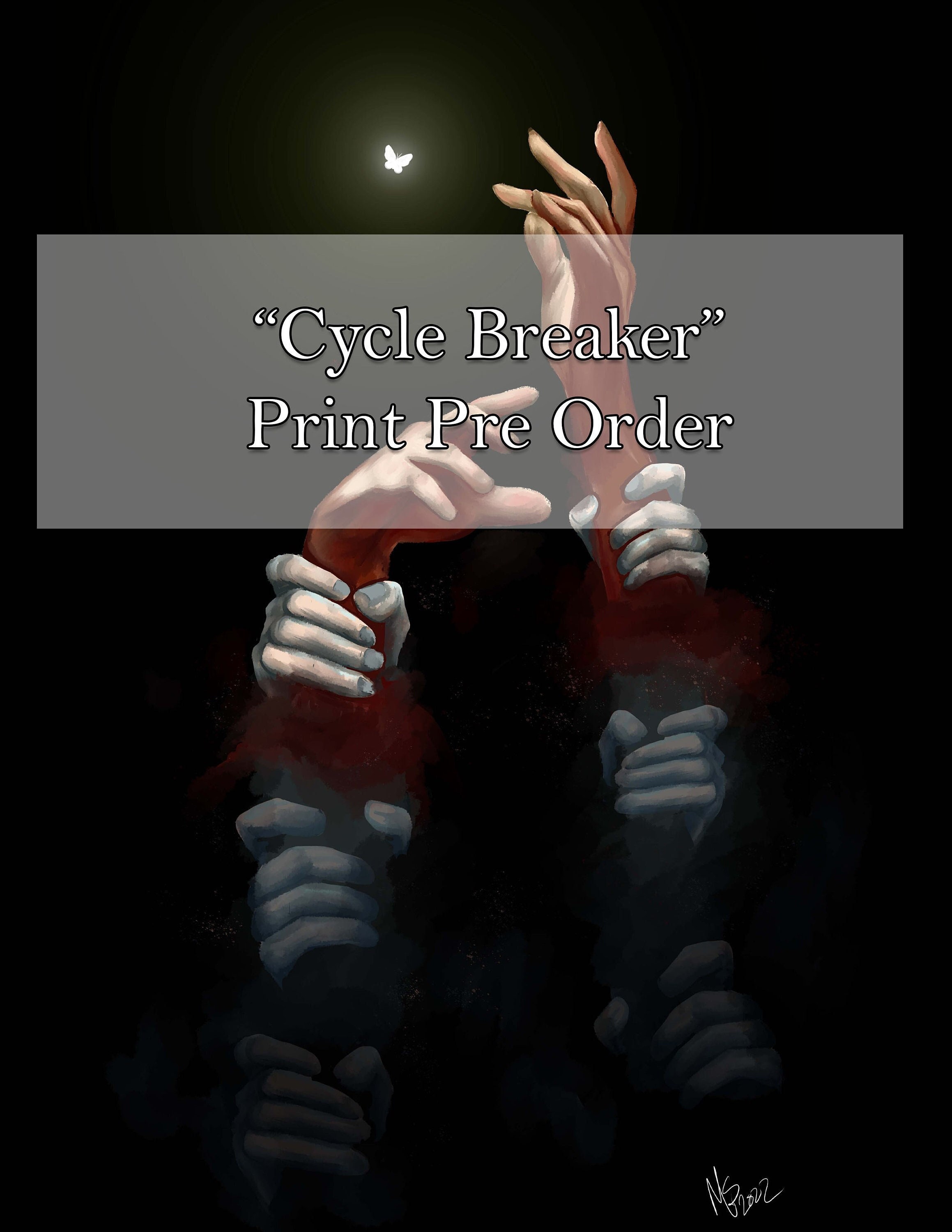 Cycle Breaker, Fine Art Print Pre Order | Therapy Art | Hands | Human ...