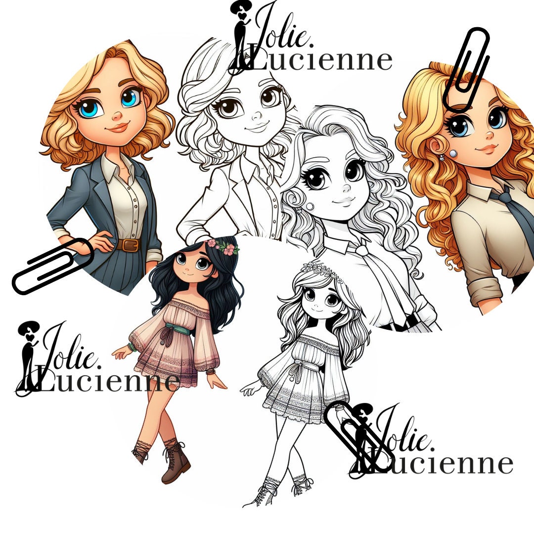 Paper Doll Coloring Pages, Princess and Doll Coloring Pages, Mother ...