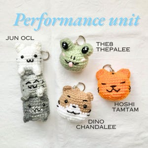 Crochet Amigurumi Seventeen Miniteen Character Keychain - Etsy