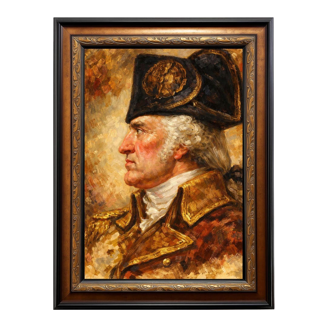 George Washington Leadership Portrait From Washington Crossing the ...