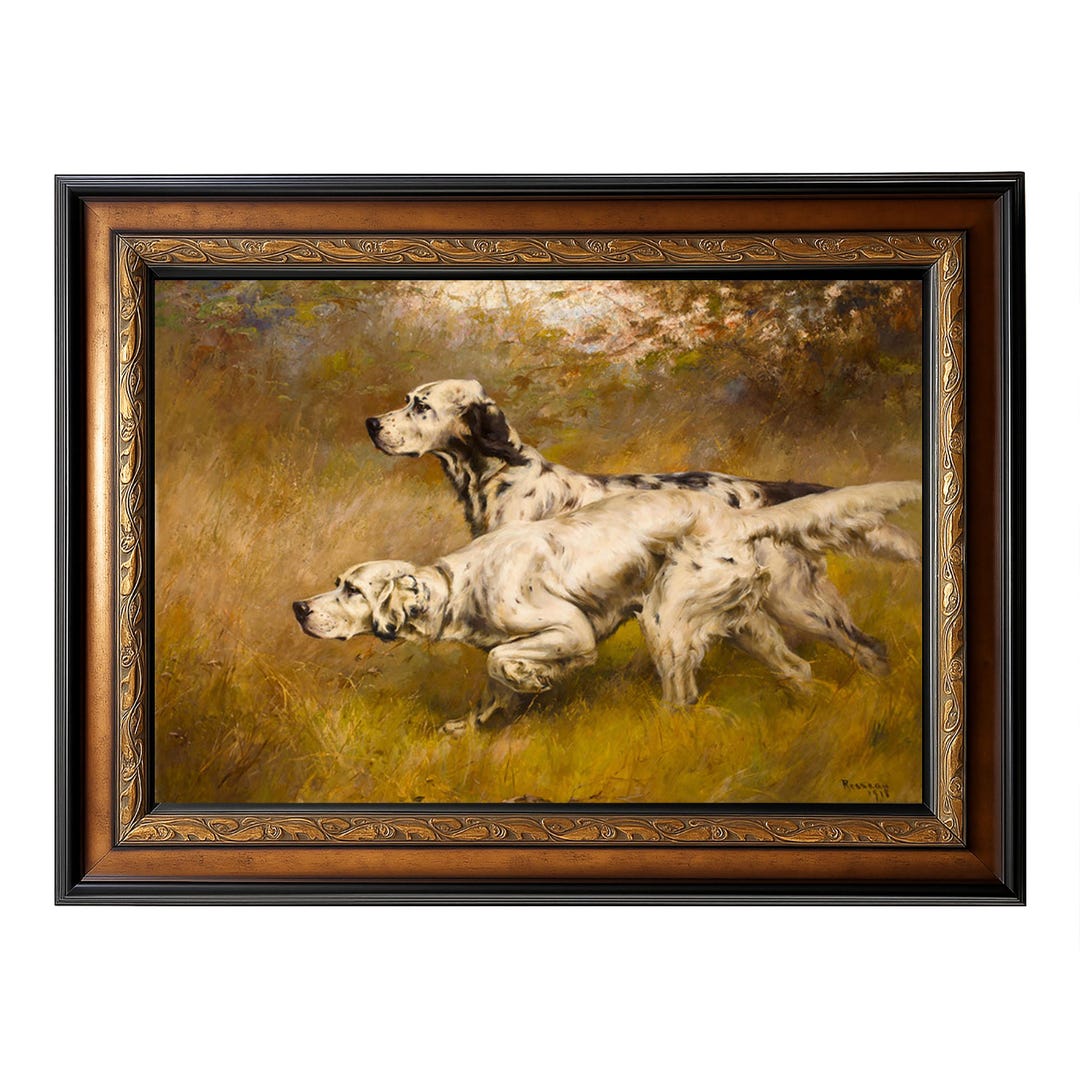 English Setters on Point by Percival Leonard Rosseau, Classical ...