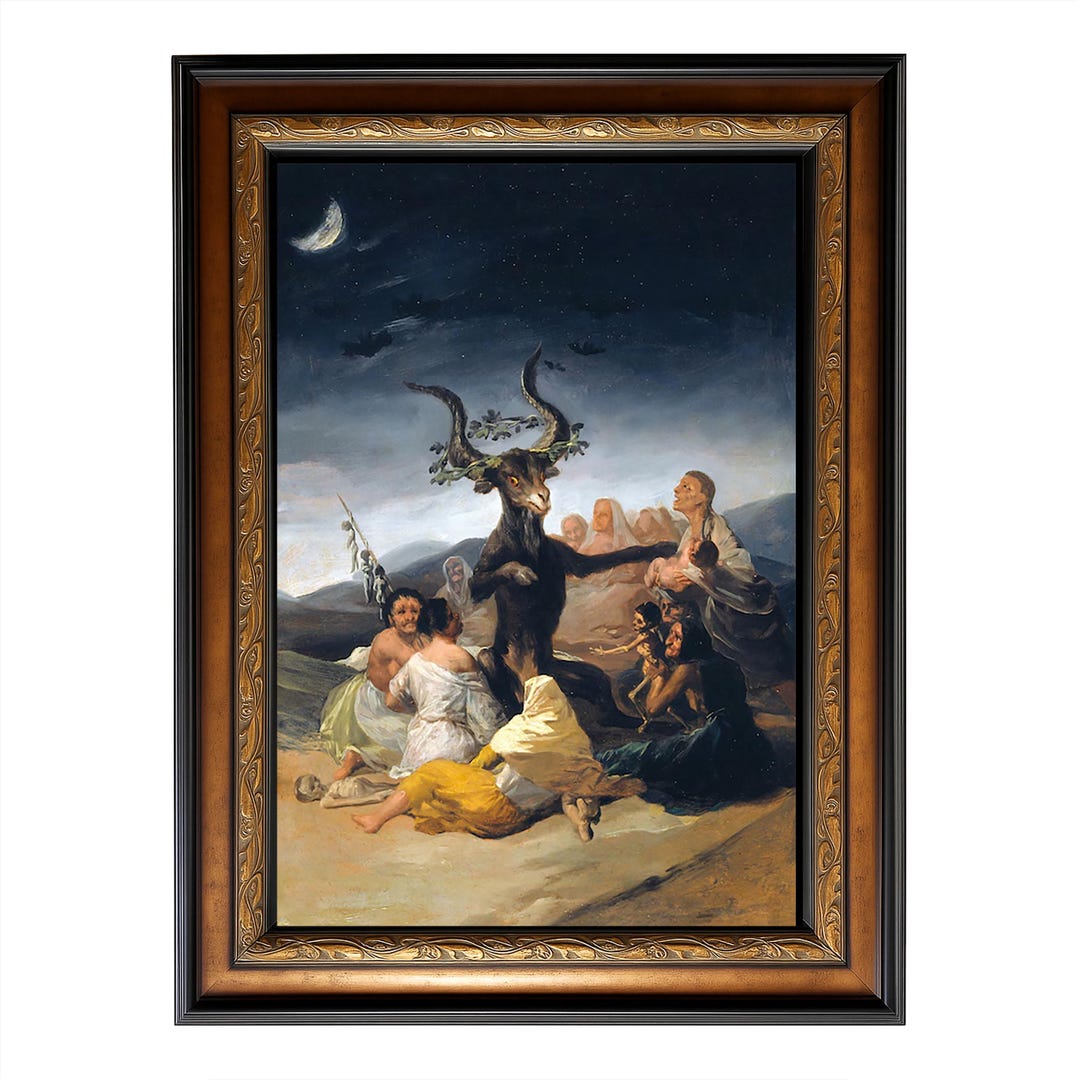 Witches’ Sabbath by Francisco Goya Framed Art Print Dark Academia ...