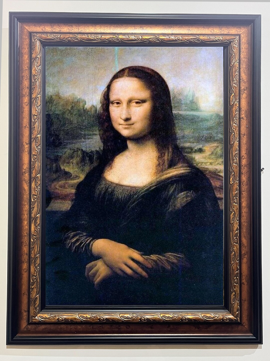 Framed Portrait of Mona Lisa, Leonardo Da Vinci, Florence, Italy ...